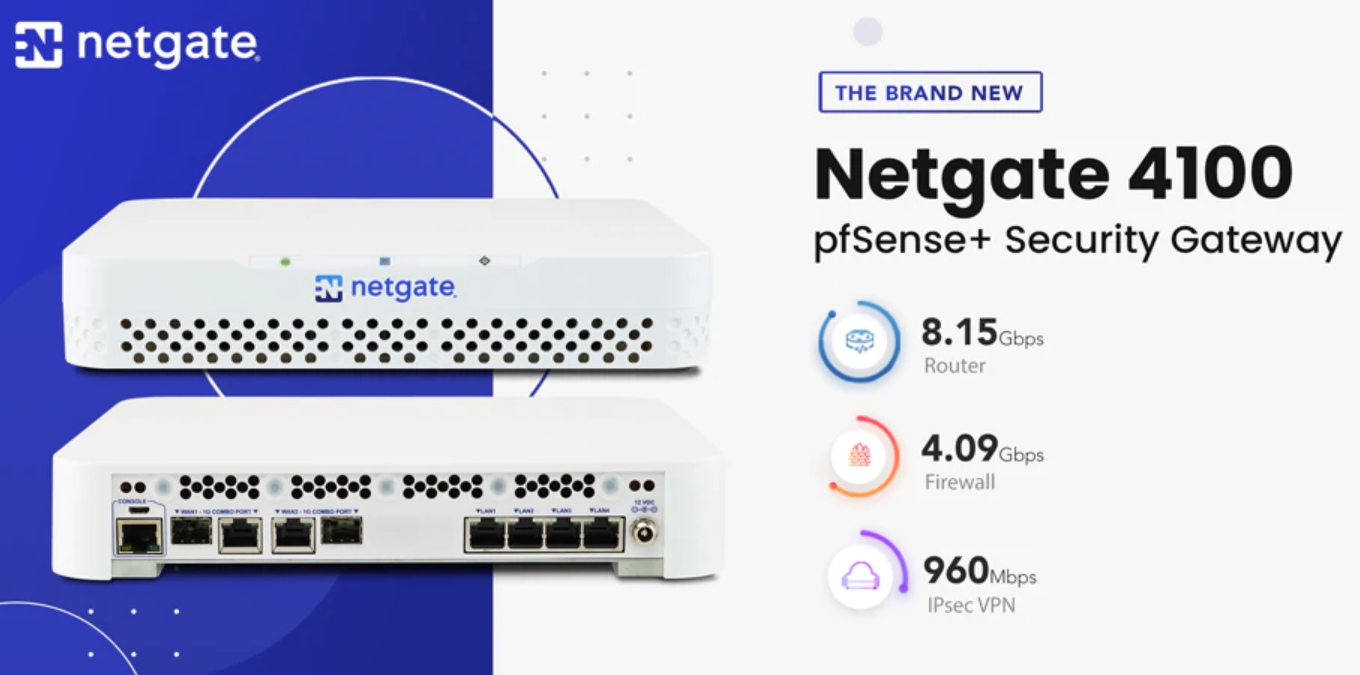 Netgate SG-4100 (w/Rackmount Kit!) – Nerdlings dot Net